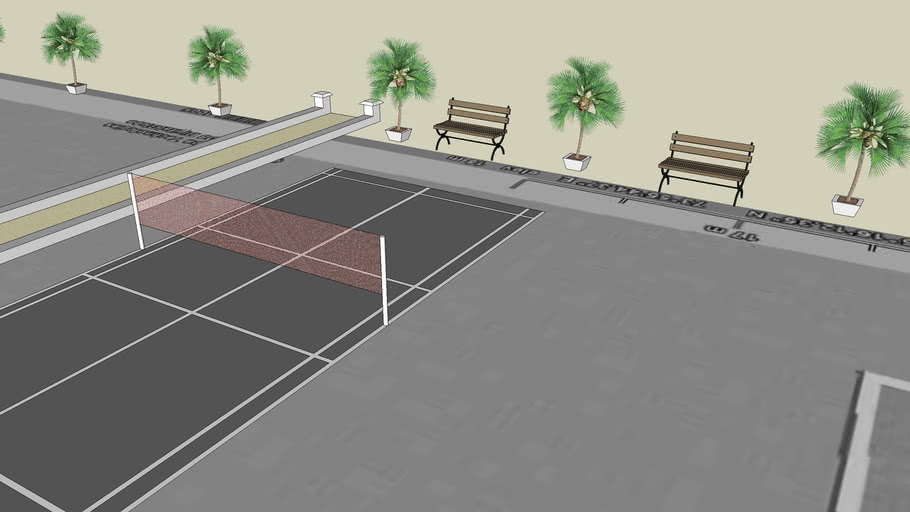 Badminton and garden | 3D Warehouse