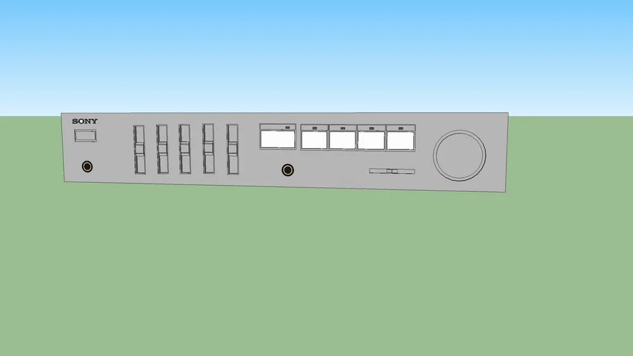 Sony (TA-AX35) stereo integrated amplifier | 3D Warehouse
