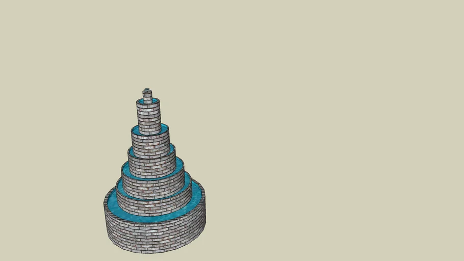 Stone fountain | 3D Warehouse