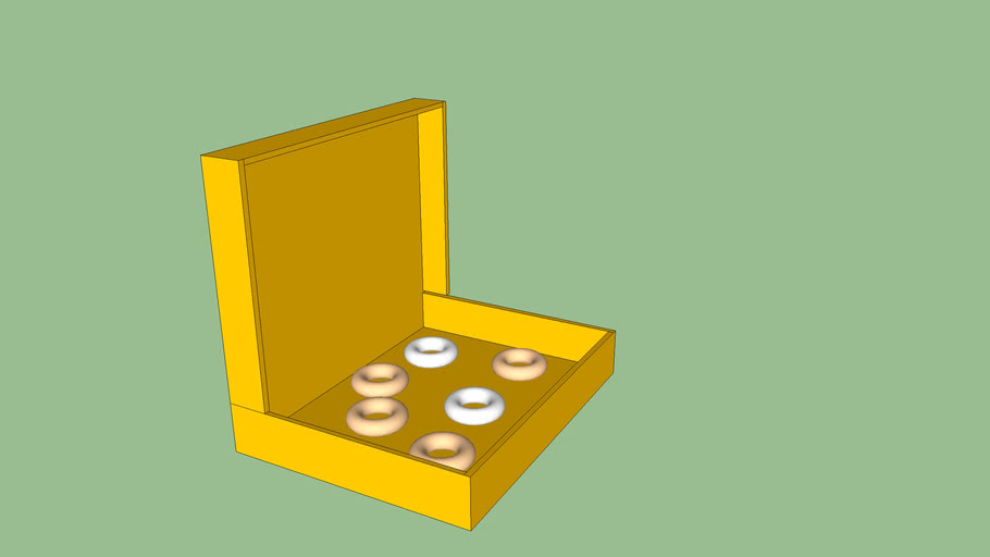Donut Box | 3D Warehouse