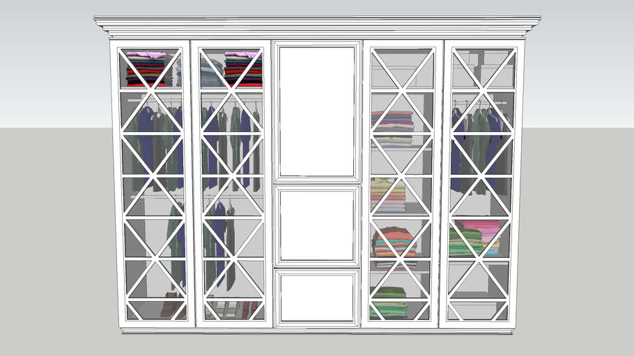 Classic wardrobe 001 | 3D Warehouse