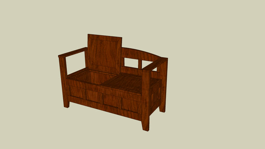 Storage Bench | 3D Warehouse