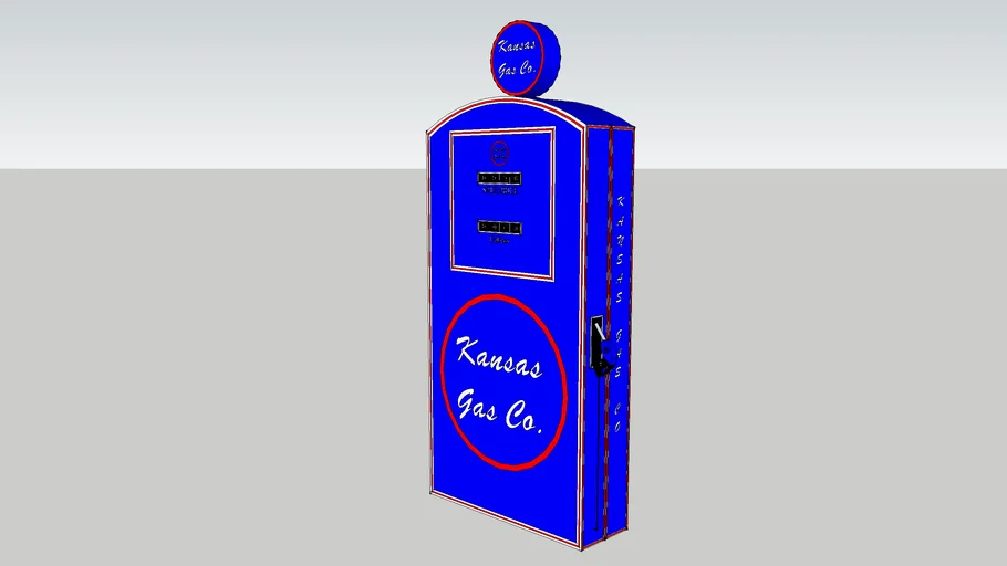 Classic Double Sided Gas Pump | 3D Warehouse