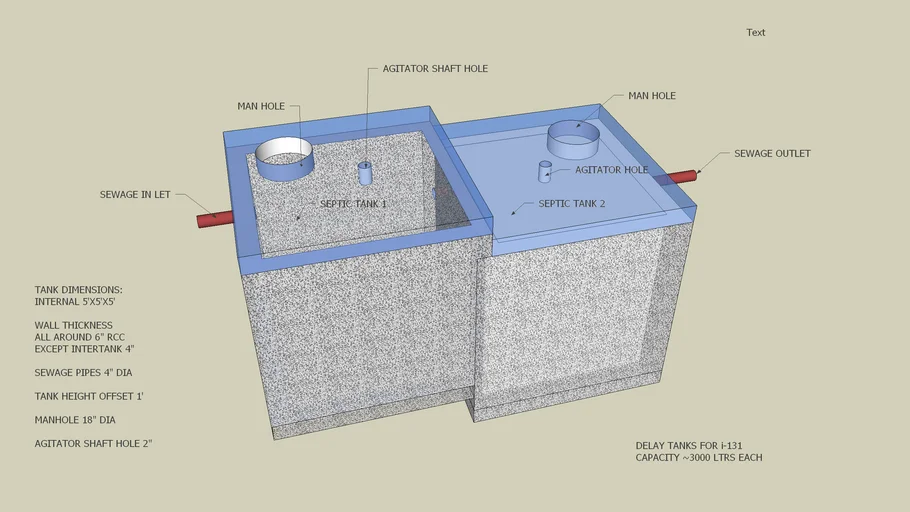 DELAY TANKS FOR I-131 | 3D Warehouse