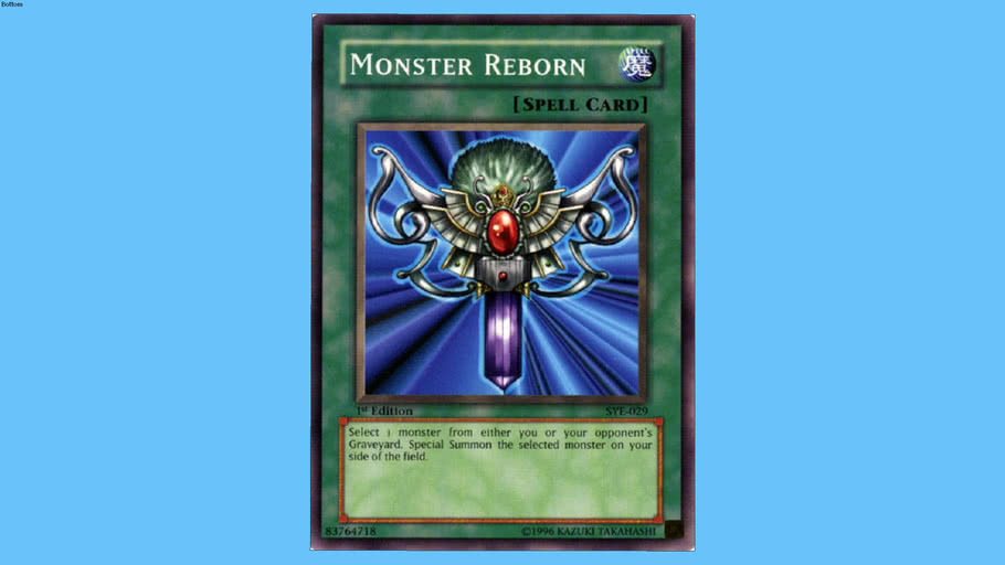 Yu-Gi-Oh! Card - Monster Reborn | 3D Warehouse