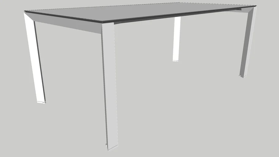 Ahrend 700 desk, N-leg 180x90x74 | 3D Warehouse