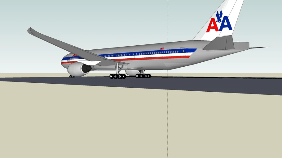 B777-200LR ( Long Range Version in AA colours) | 3D Warehouse