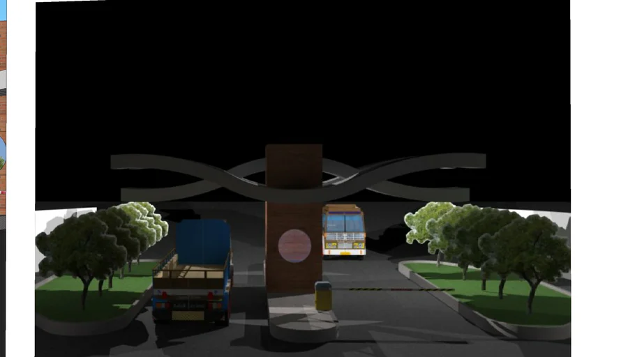 entrance gateway | 3D Warehouse