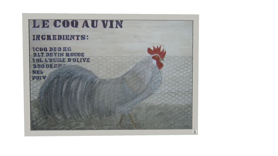 PAINTING OF A ROOSTER | 3D Warehouse