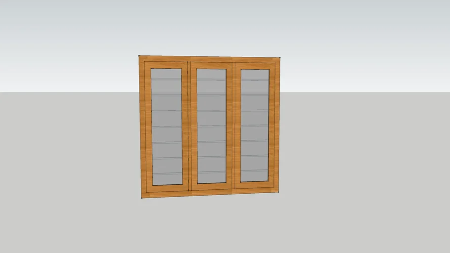 3 Door Glazed window | 3D Warehouse