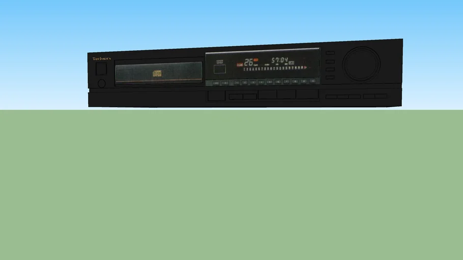 Technics SL-P333 CD player | 3D Warehouse
