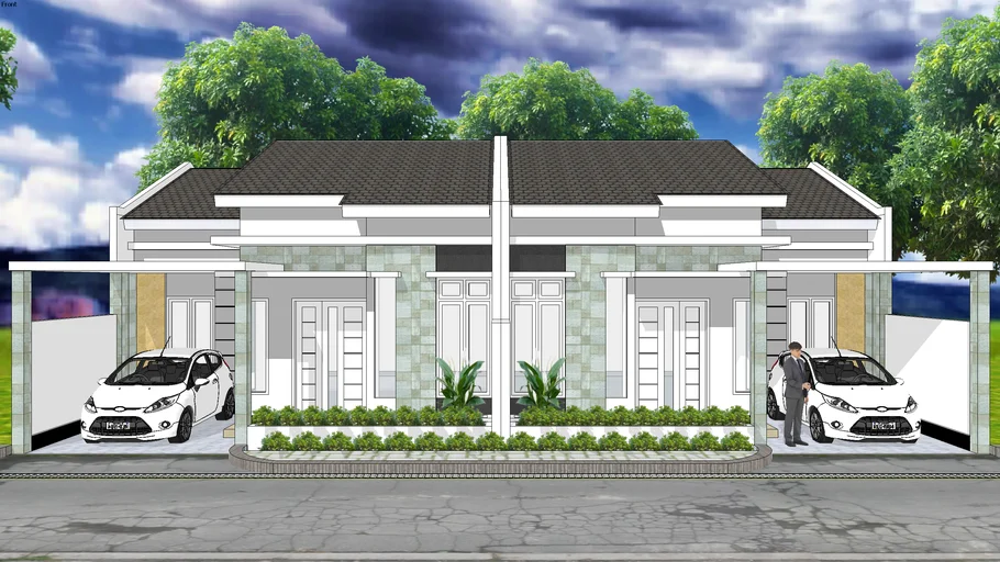 Konsep Tampak perumahan | 3D Warehouse