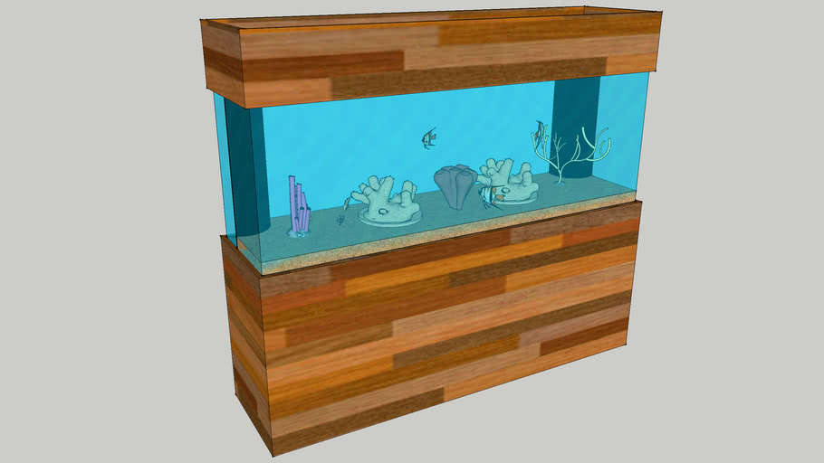 125 Gallon Saltwater Fish Tank with Stand & Sump | 3D Warehouse