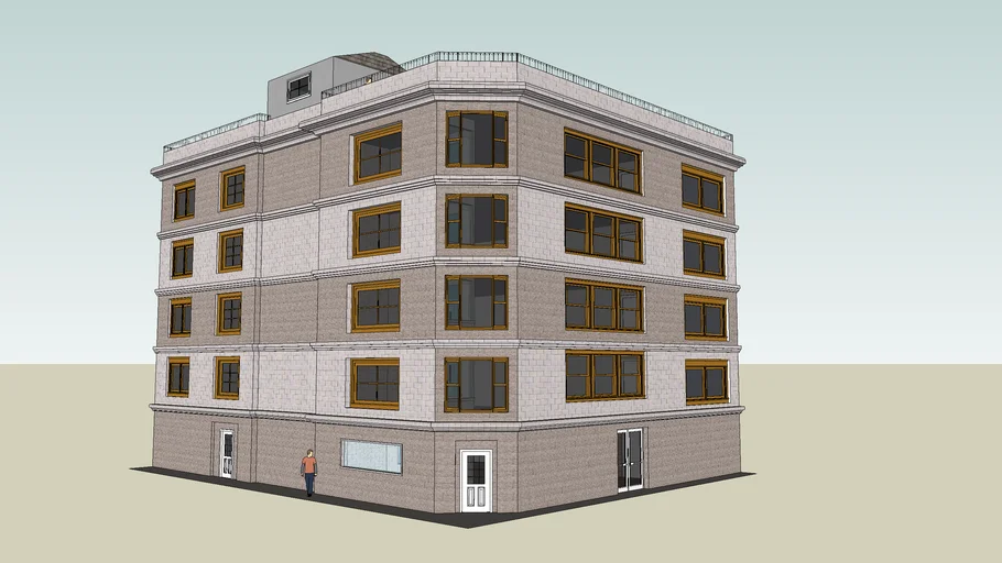 Edificio de 4 pisos | 3D Warehouse