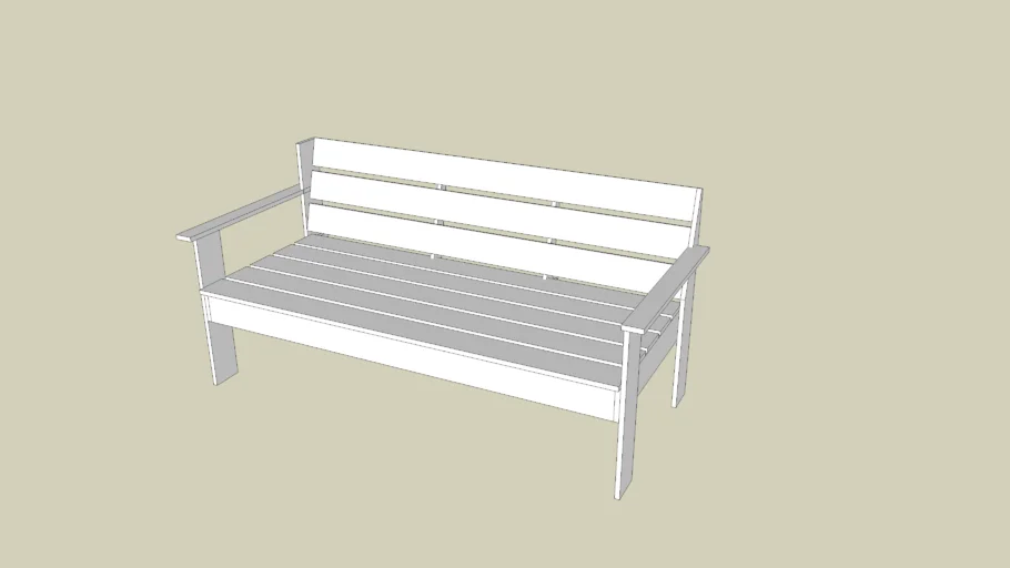 Garden bench | 3D Warehouse