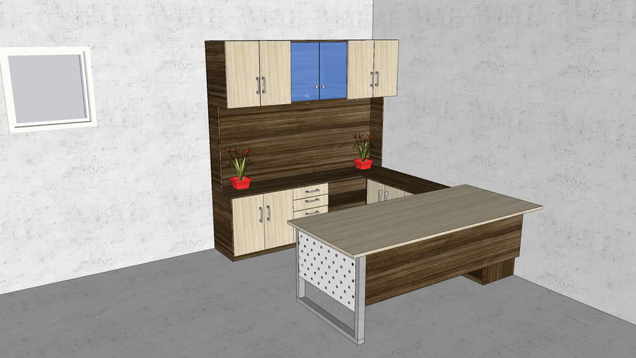 Boss Cabin Office Table | 3D Warehouse