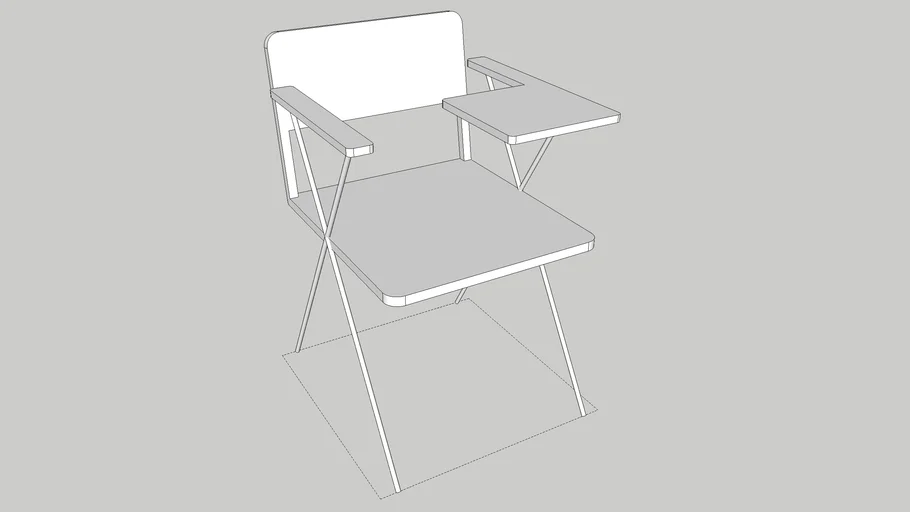 Simple classroom chair | 3D Warehouse
