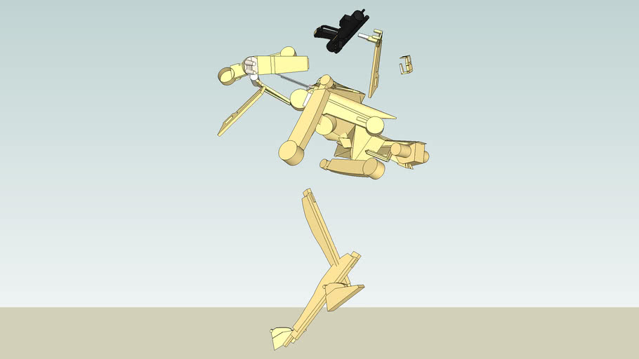 crashed battle droid | 3D Warehouse
