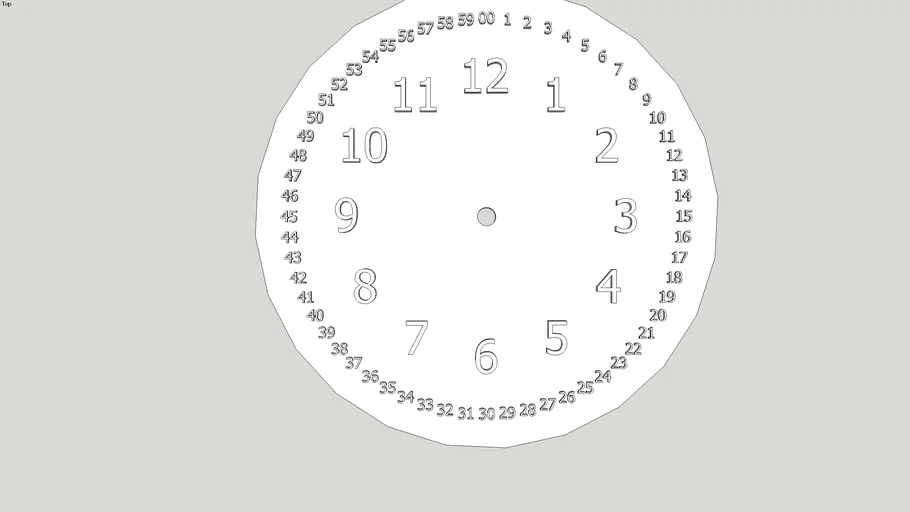 Clock Face | 3D Warehouse