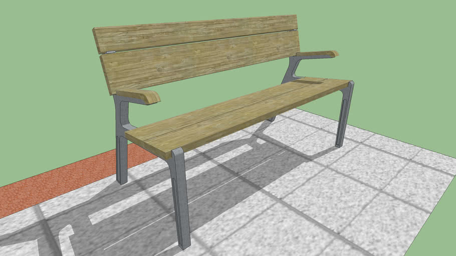 Outdoor Bench | 3D Warehouse