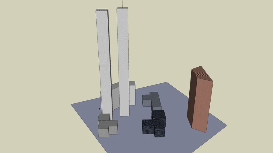 The world trade center 8/9/01 | 3D Warehouse