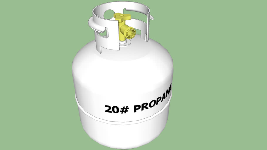 Propane Tank 20#; Dimensionally Correct | 3D Warehouse