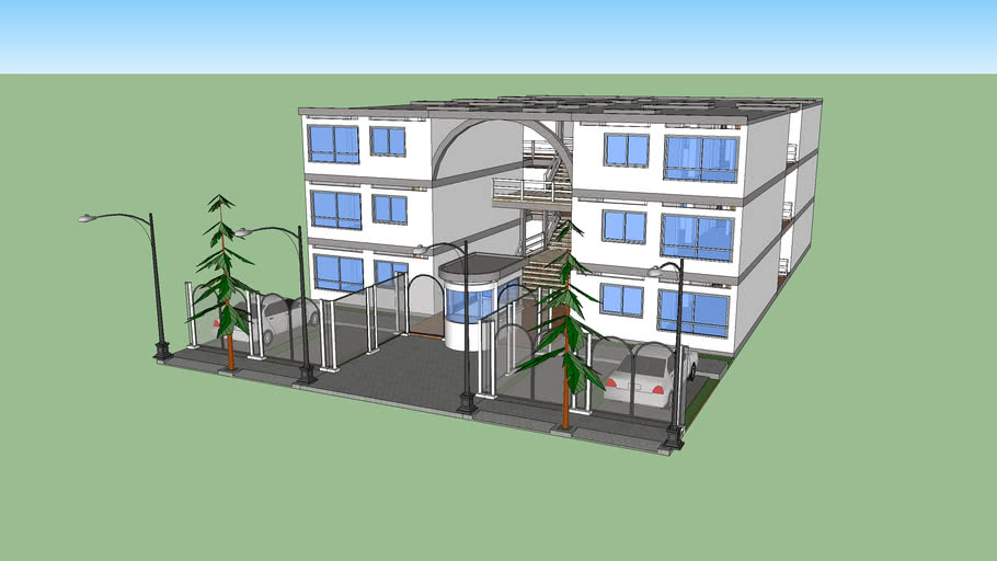 bloque de apartamentos modular modular apartment block | 3D Warehouse