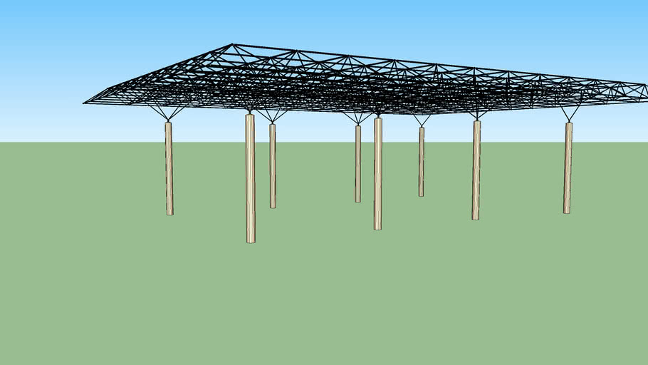 Space Frame canopy | 3D Warehouse
