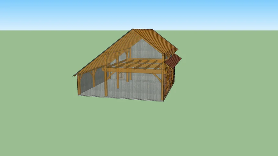 Salt Box Garage | 3D Warehouse