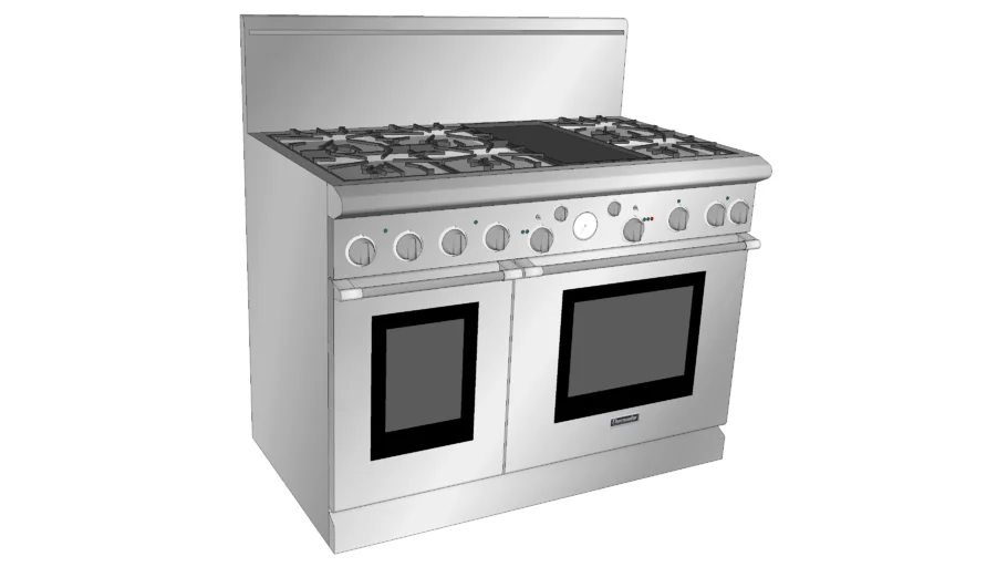 48' Dual-Fuel Range (Pro Grand Professional Series) | 3D Warehouse