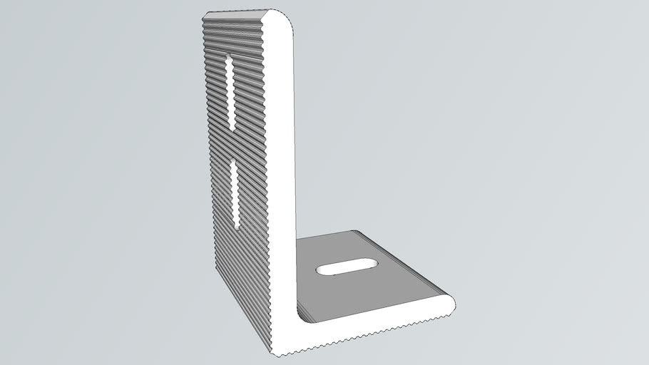 UNIRAC 30068 SolarMount_SunFrame 2_ Aluminum Serrated L-Foot | 3D Warehouse