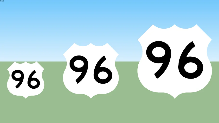 U.S. 96 Sign | 3D Warehouse