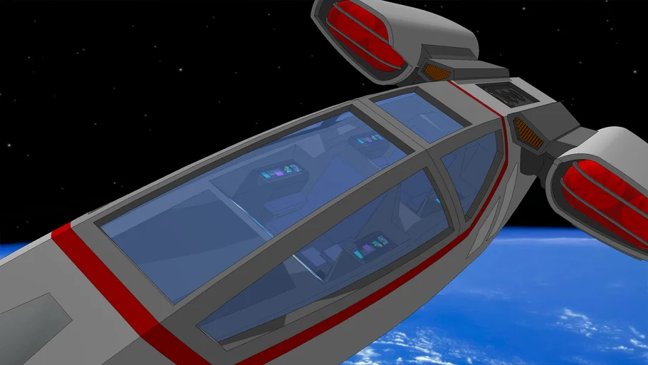 Shuttlecraft (Tactical Shuttlepod), Jackdaw-type | 3D Warehouse