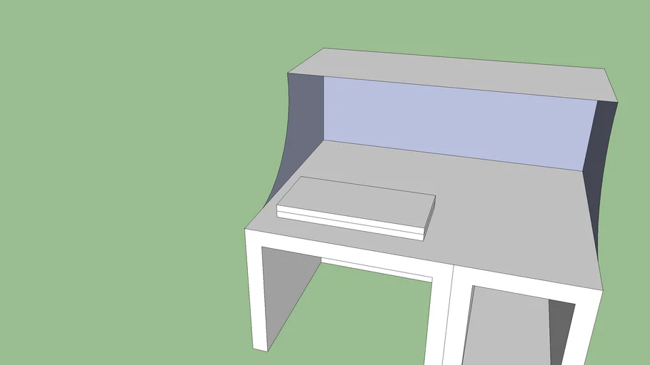 Desk+Laptop | 3D Warehouse