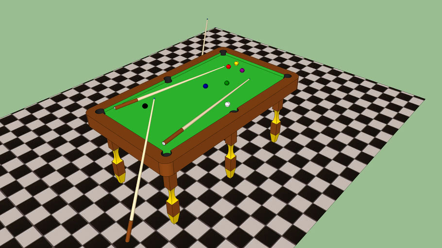 Basic Pool Table | 3D Warehouse