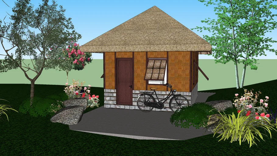 FARM HOUSE Bahay Kubo Design cgg2021 | 3D Warehouse