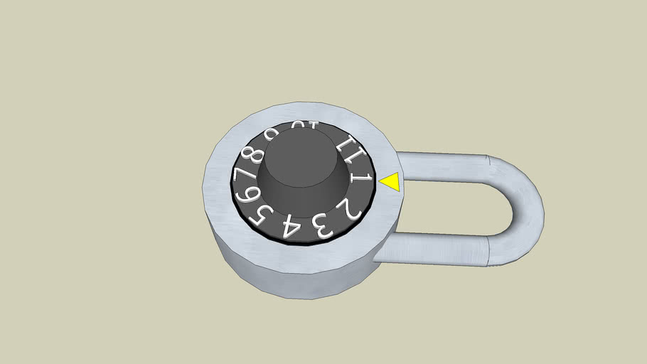 Combination lock | 3D Warehouse