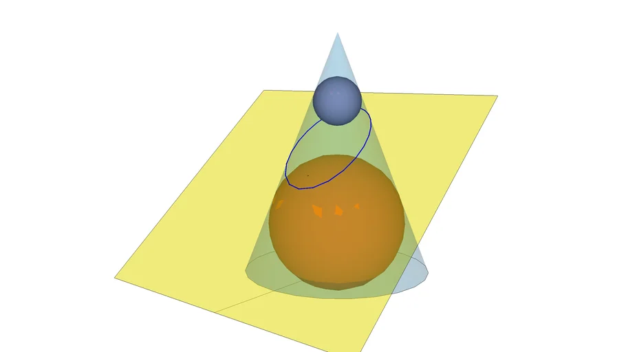 Conic section (ellipse) | 3D Warehouse