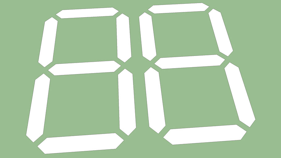 Digital numbers | 3D Warehouse