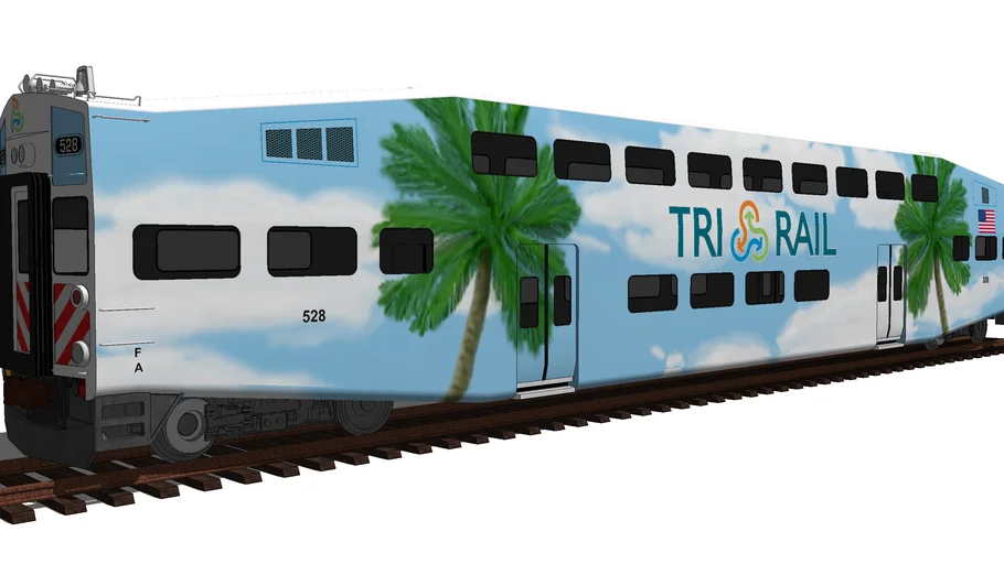 Bombardier Bi-Level Cab Car (Tri Rail) | 3D Warehouse