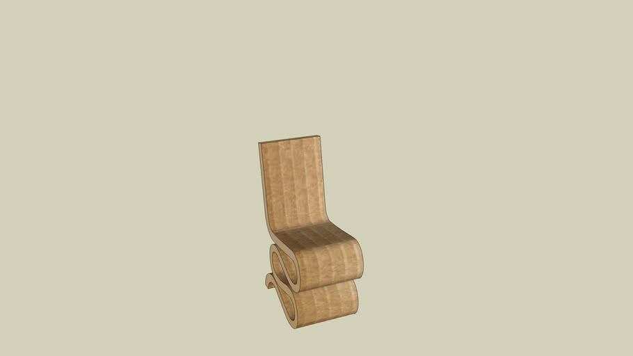 Cardboard Chair (Frank Gehry) | 3D Warehouse