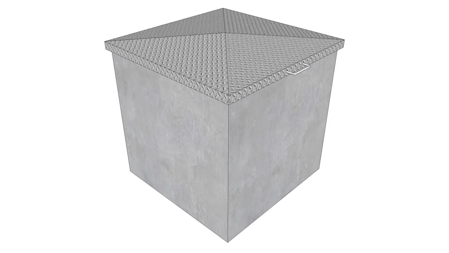 Concrete Hand Hole with Cover | 3D Warehouse