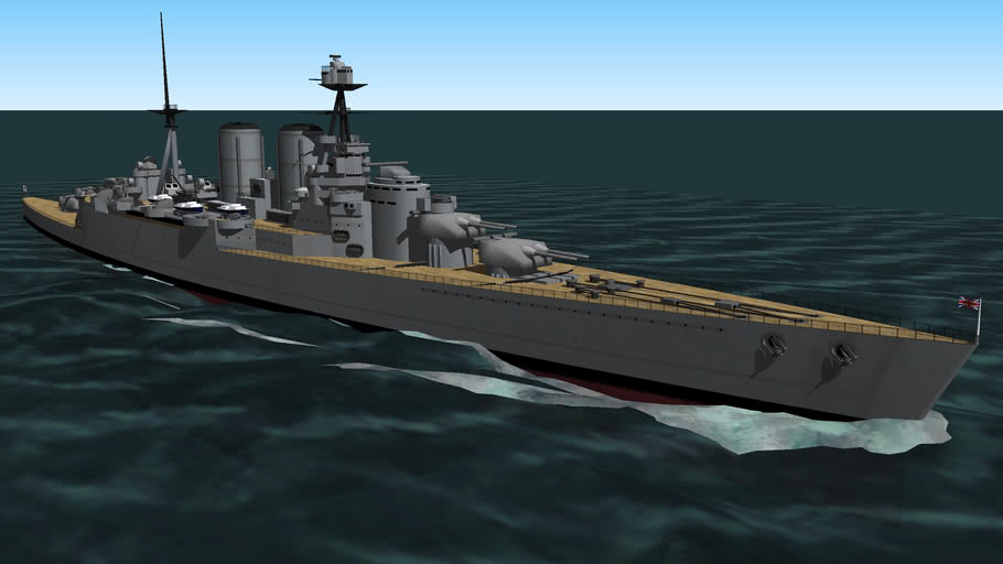 HMS Hood | 3D Warehouse