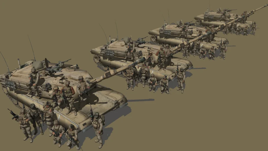 AMERICAN+ARMY+US+MARINES+M1A2+YEMEN+TASK+FORCE | 3D Warehouse