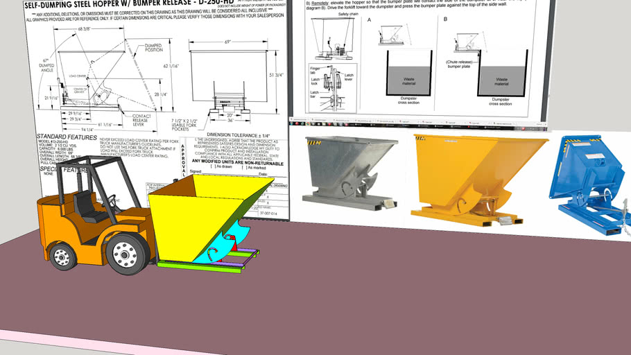 self dumping hopper | 3D Warehouse