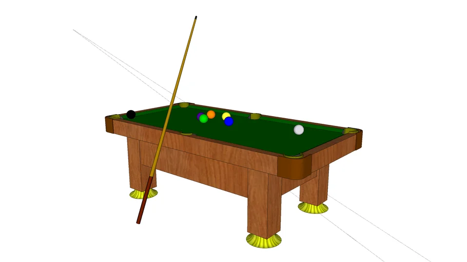 basic pool table | 3D Warehouse