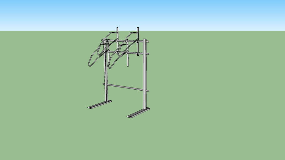 Vertical+ No Scratch Floor System Bike Rack - 4 Bike Single Side - 13 ...