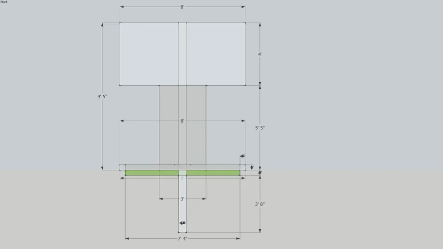 Front View Sign | 3D Warehouse
