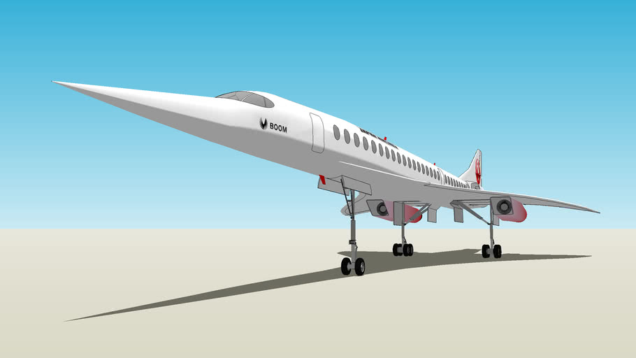 BOOM Overture Supersonic Airliner (USA:2029) | 3D Warehouse