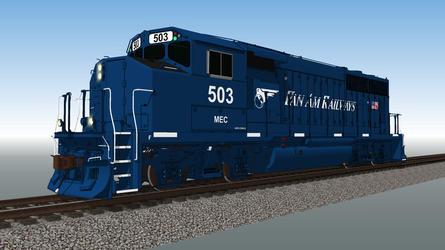GMDD GP40-2W - Pan Am Railways - MEC 503 | 3D Warehouse